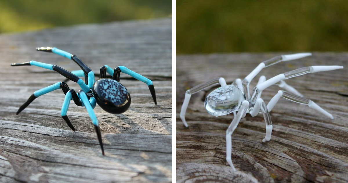 I Create Glass Spider Figurines In Vibrant Colors (7 Pics) | Bored Panda