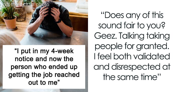 “The Guy Who Got The Job I Wanted Reached Out To Me For Help With His Job”