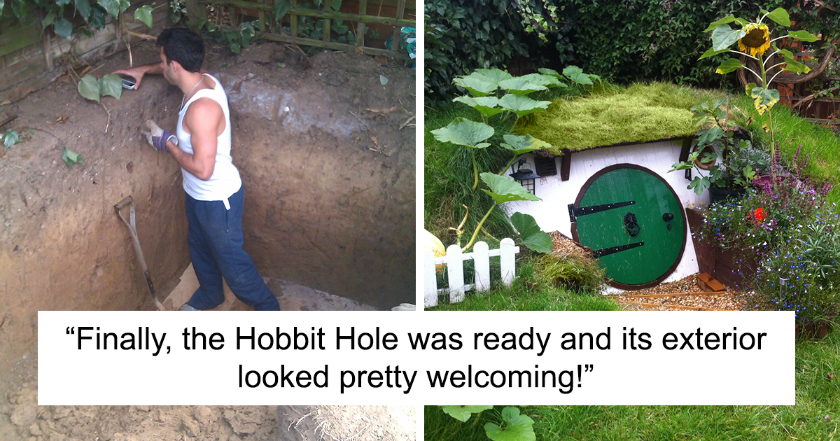 “Hobbit Hole” Was A DIY Project By Ashley Yeates, Who Decided To Build ...