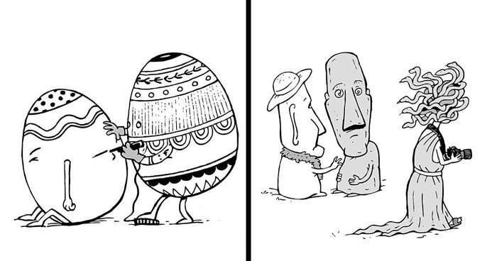 This Artist Continues To Make Humorous Comics Without Using A Single ...