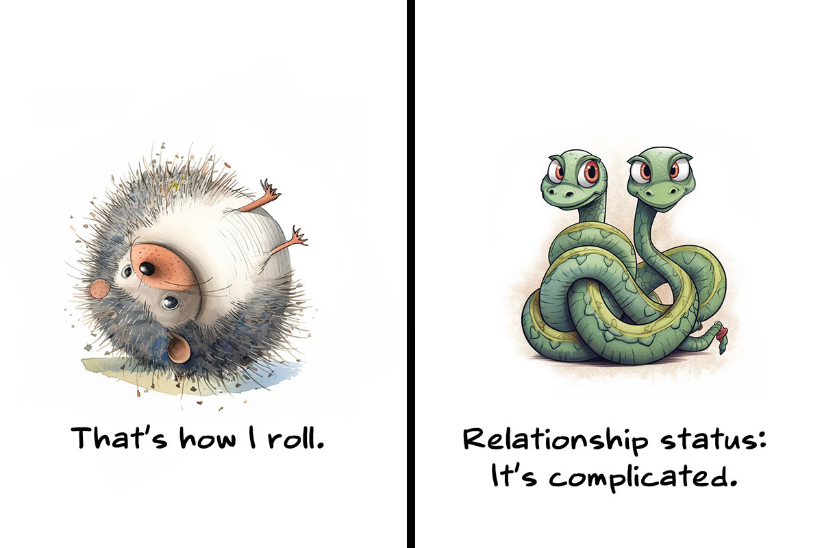 30 Illustrations I Created For My Book Called “100 Sassy Animals ...