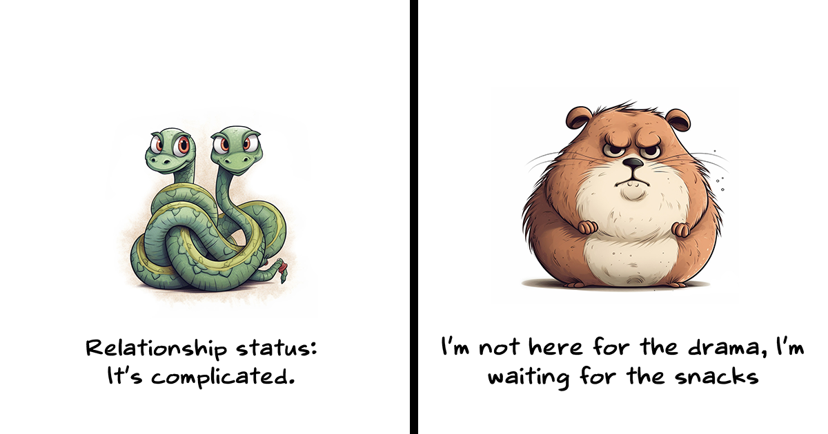 30 Illustrations I Created For My Book Called “100 Sassy Animals ...