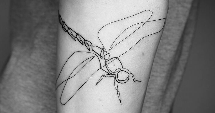 This Artist Creates Captivating Tattoos Using A Single Line (35 Pics ...
