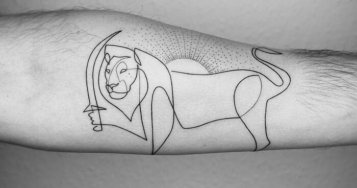 This Artist Creates Captivating Tattoos Using A Single Line (35 Pics ...