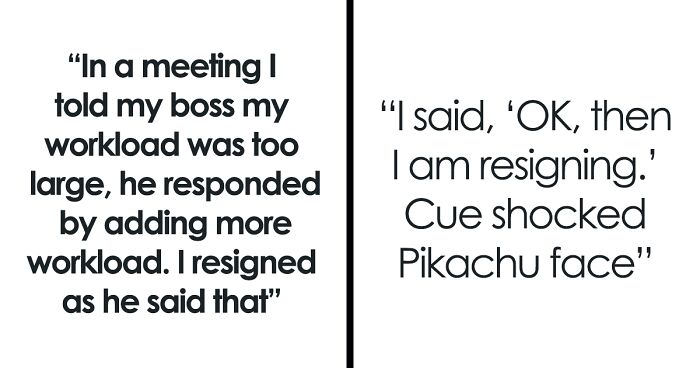 “In A Meeting, I Told My Boss My Workload Was Too Large, He Responded ...