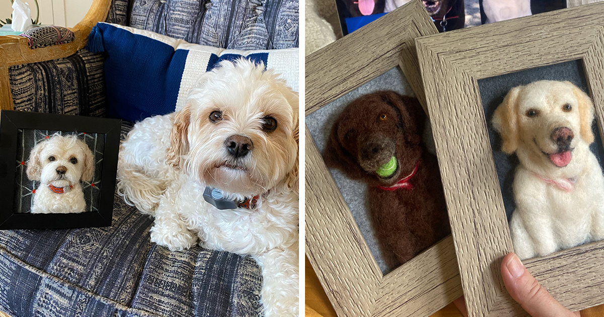 Anneli Kirby Turns Wool Into Three-Dimensional Dog Portraits, And Here ...