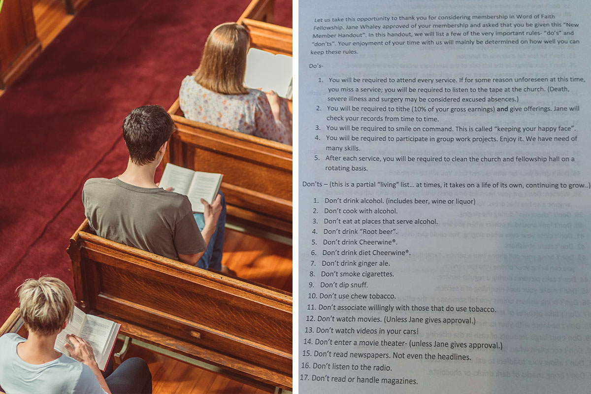 Local Cult Has 150 Rules For Their Members, The List Goes Viral On ...