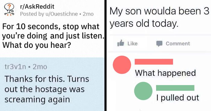 50 Incredibly Dark ‘Cursed Comments’ That May Leave You Laughing Or ...