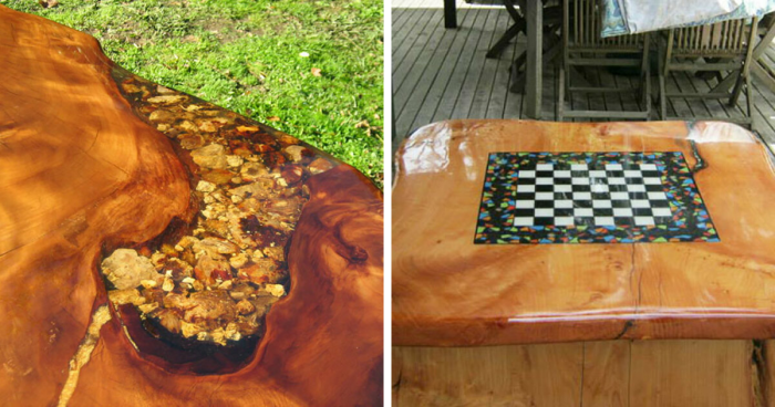 14 Ingenious Solutions For Cracked Tables To Be Filled With Seashells ...