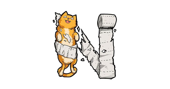 This Artist Created A Series Of Illustrations Showcasing The Cat ...