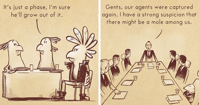 I Create Relatable Comics About Animals Living In The Human World, And ...