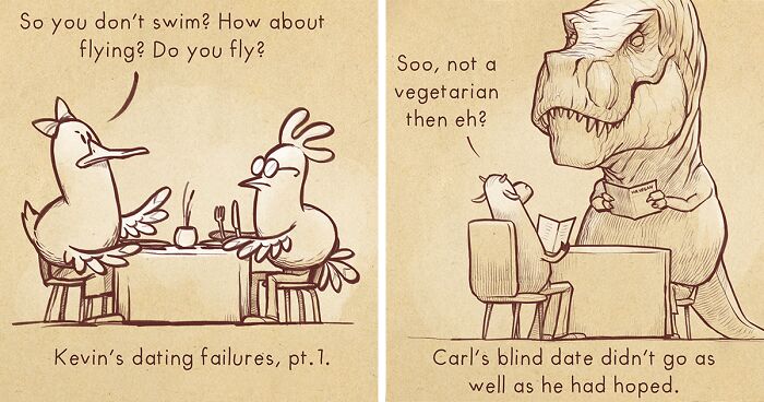 I Create Relatable Comics About Animals Living In The Human World, And ...