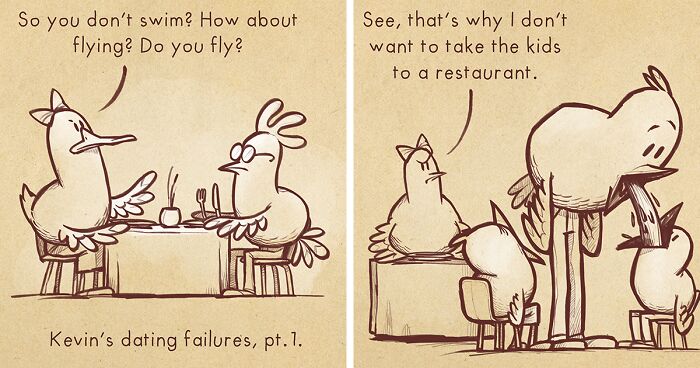 I Create Relatable Comics About Animals Living In The Human World, And ...