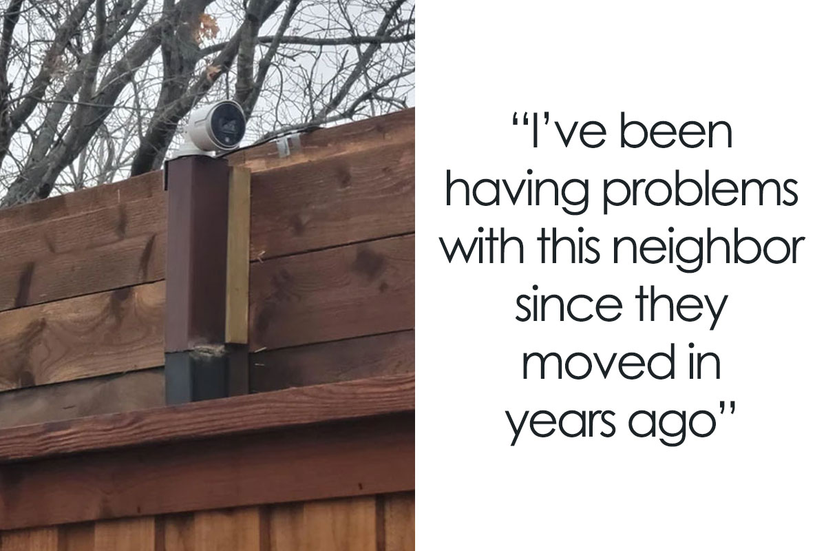 Neighbor Builds A Fence And Puts Up A Camera Facing This Guy’s Yard ...