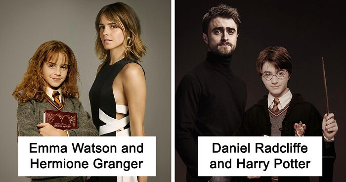 22 Actors Standing Together With The Most Famous Characters They Played ...