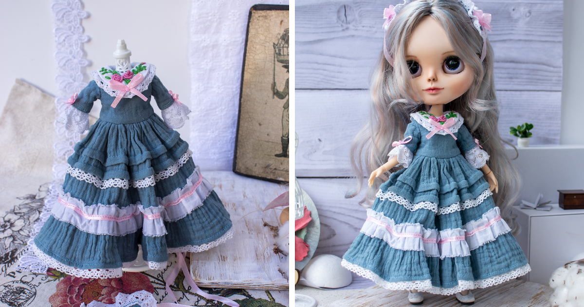 I Made A “Princess” Dress For Blythe Doll | Bored Panda