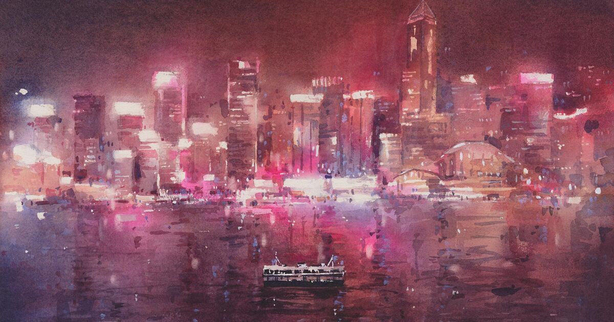 I Am A Watercolor Artist Who Created 5 Cityscapes, Here Is My Painting ...
