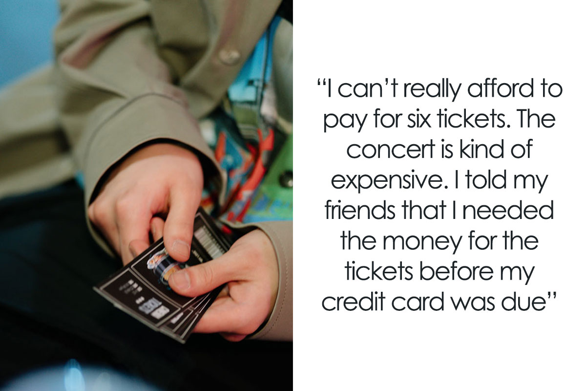 Person Sells Concert Tickets After Their Friends Keep ‘Forgetting’ To ...