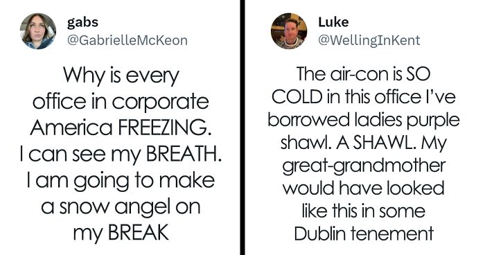 People Who Are Freezing In The Office Can’t Help But Complain On ...