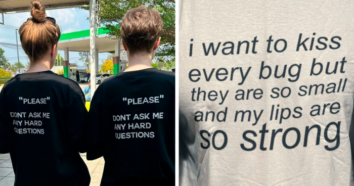 50 Questionable Yet Funny Shirts Spotted In Public, As Shared By The ...