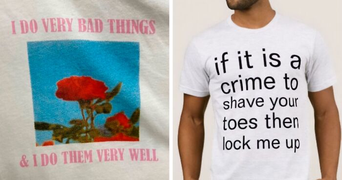 50 Questionable Yet Funny Shirts Spotted In Public, As Shared By The ...