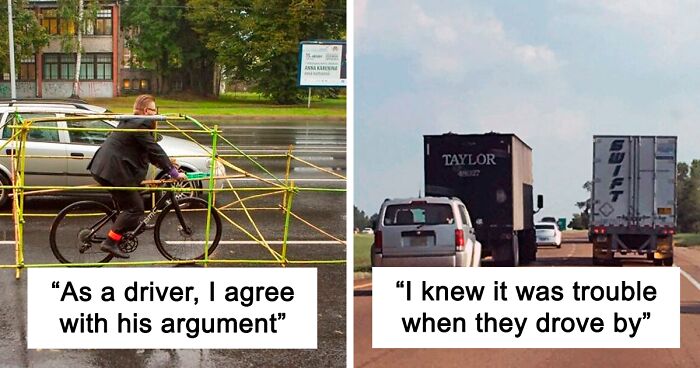 50 Times People Saw Something Funny, Weird, Or Interesting On The Road ...