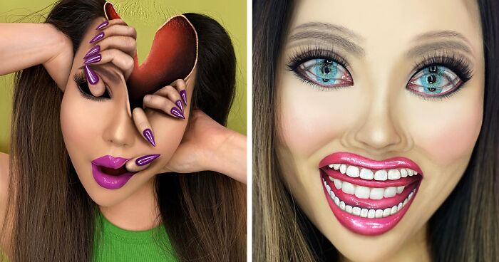 This Makeup Artist Creates The Most Fascinating Optical Illusion Looks ...