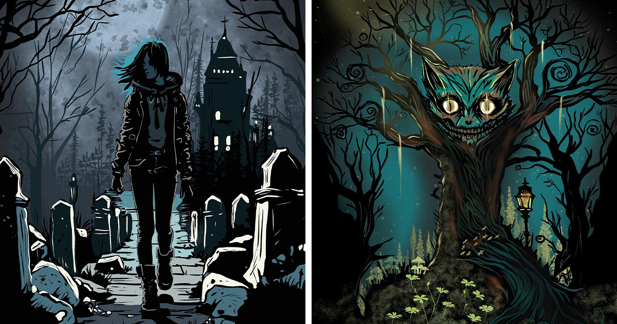 21 Spooky Digital Artworks That I Made | Bored Panda