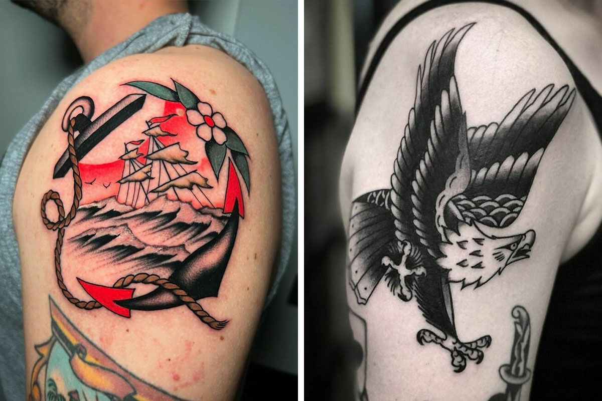 Top 99 Imagen American Traditional Tattoo Background