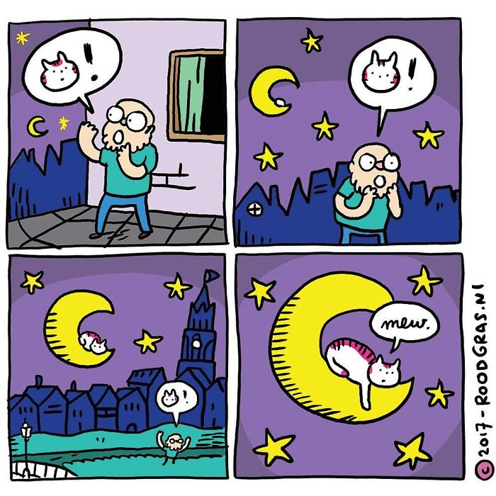 50 Feel-Good Wordless Cat Comics That Will Make Your Day By This Dutch ...