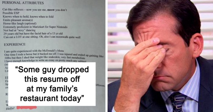 40 Times Recruiters Were Dumbfounded By People’s Actual Resumes | Bored ...
