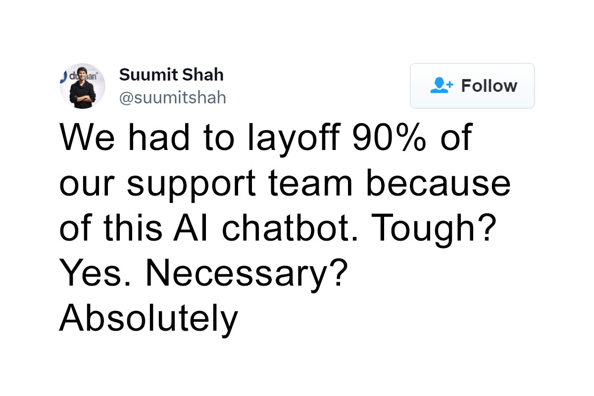 Tone-Deaf CEO Says He Fired 90% Of Staff Because Of New AI, Gets ...