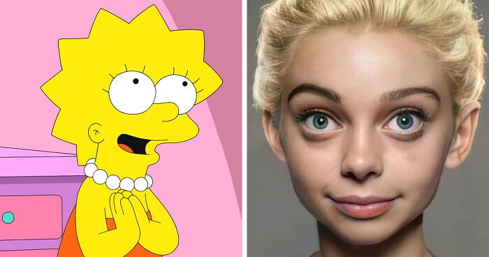 I Used AI And Photoshop To Recreate The Simpsons Characters As If They ...
