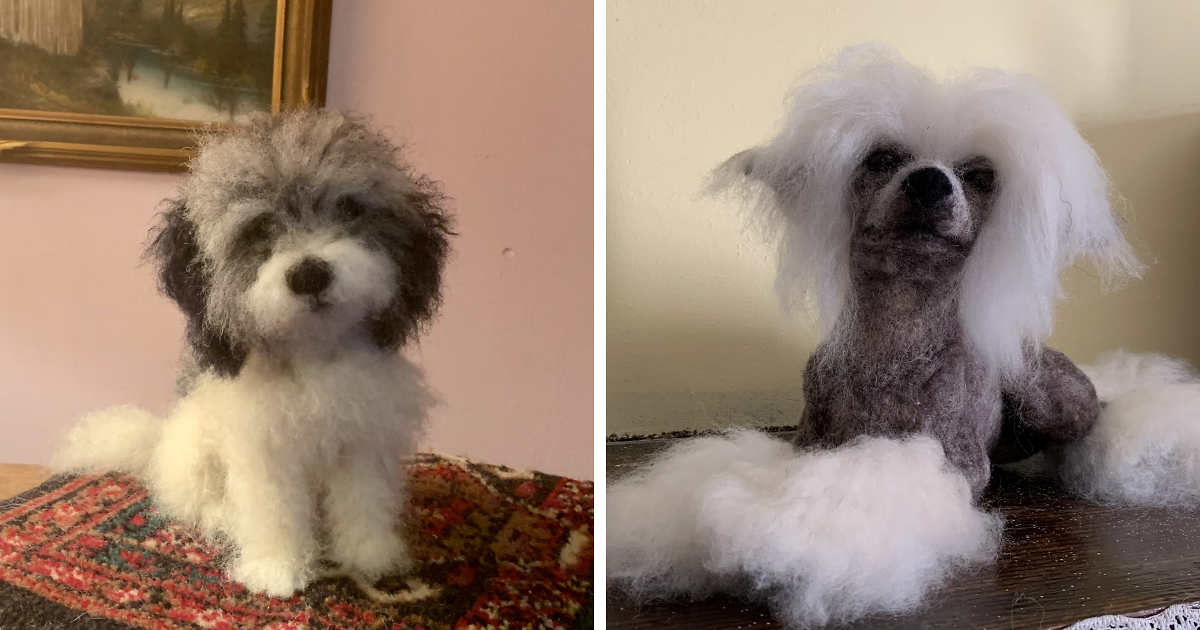 I Make Pocket-Size Wool Dogs | Bored Panda