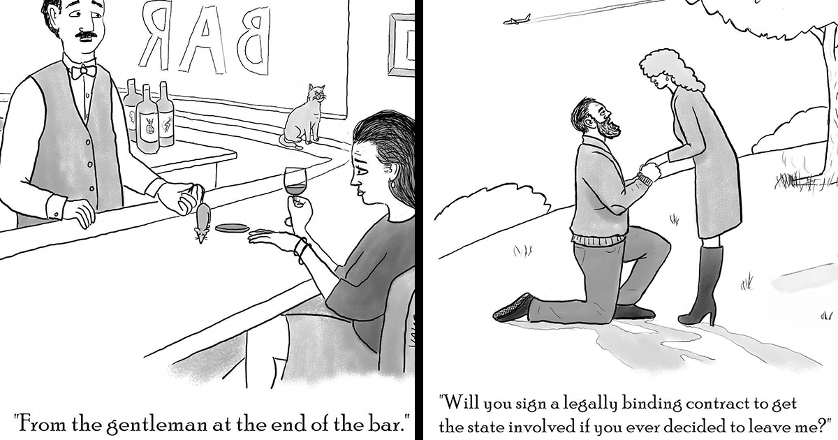 50 Single-Panel Comics That Are Humorous And Silly By Vaughan Tomlinson ...