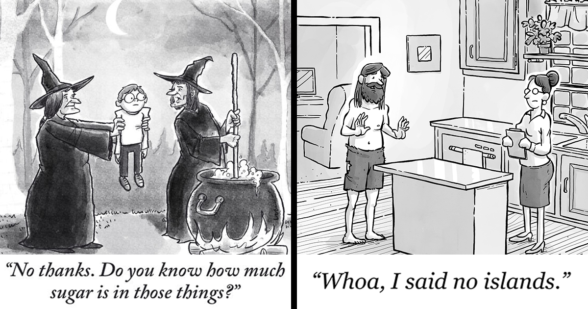 40 Hilarious Cartoons I Created Convey The Message With Little To No ...