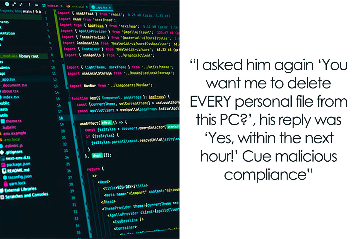 “Delete Any Personal Data”: Worker Happily Complies, Watches Arrogant ...