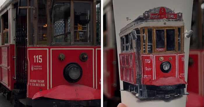 I Traveled To Istanbul And Recreated Popular Landmarks As Paintings On ...