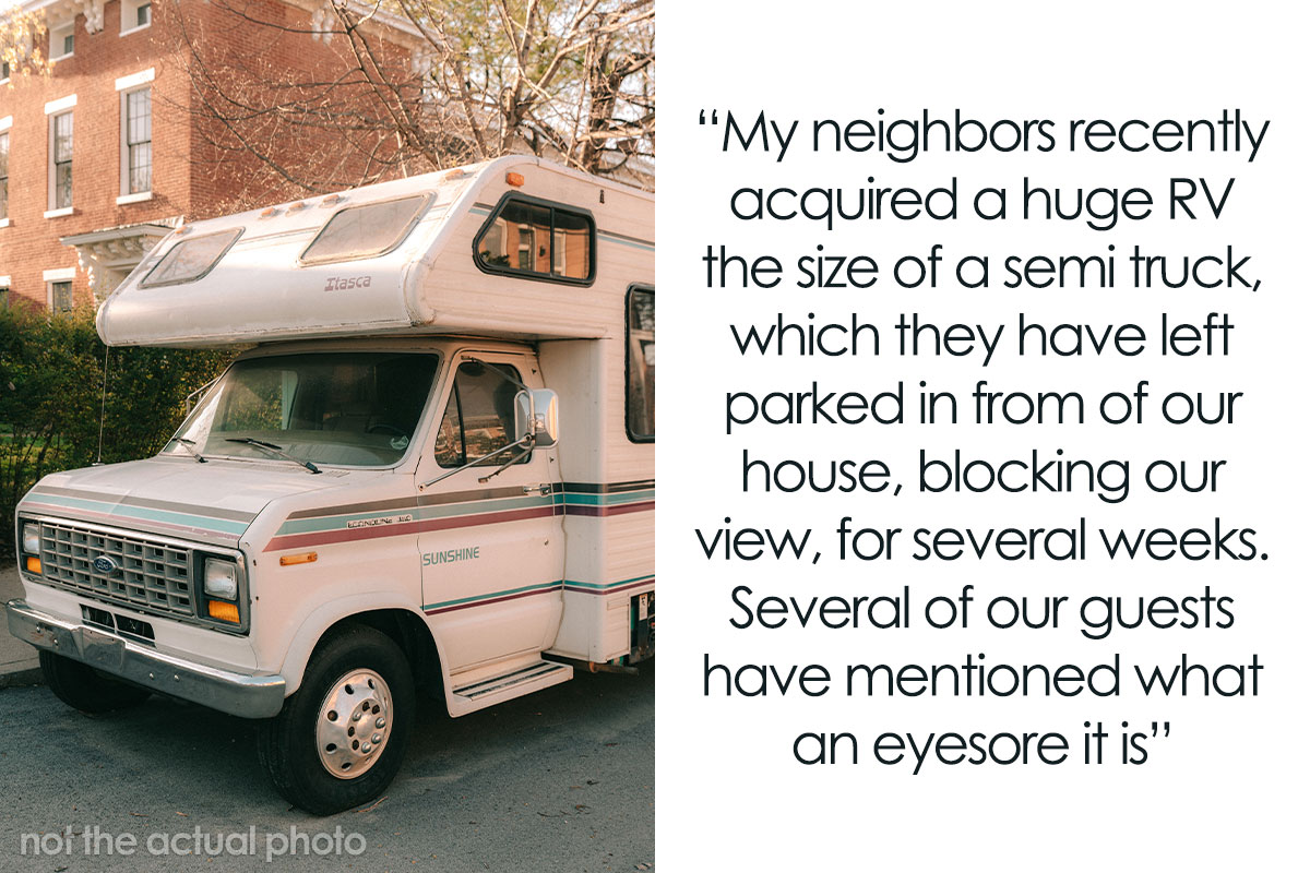 Woman Is Out Of Options After Huge RV Keeps Standing Parked In Front Of ...