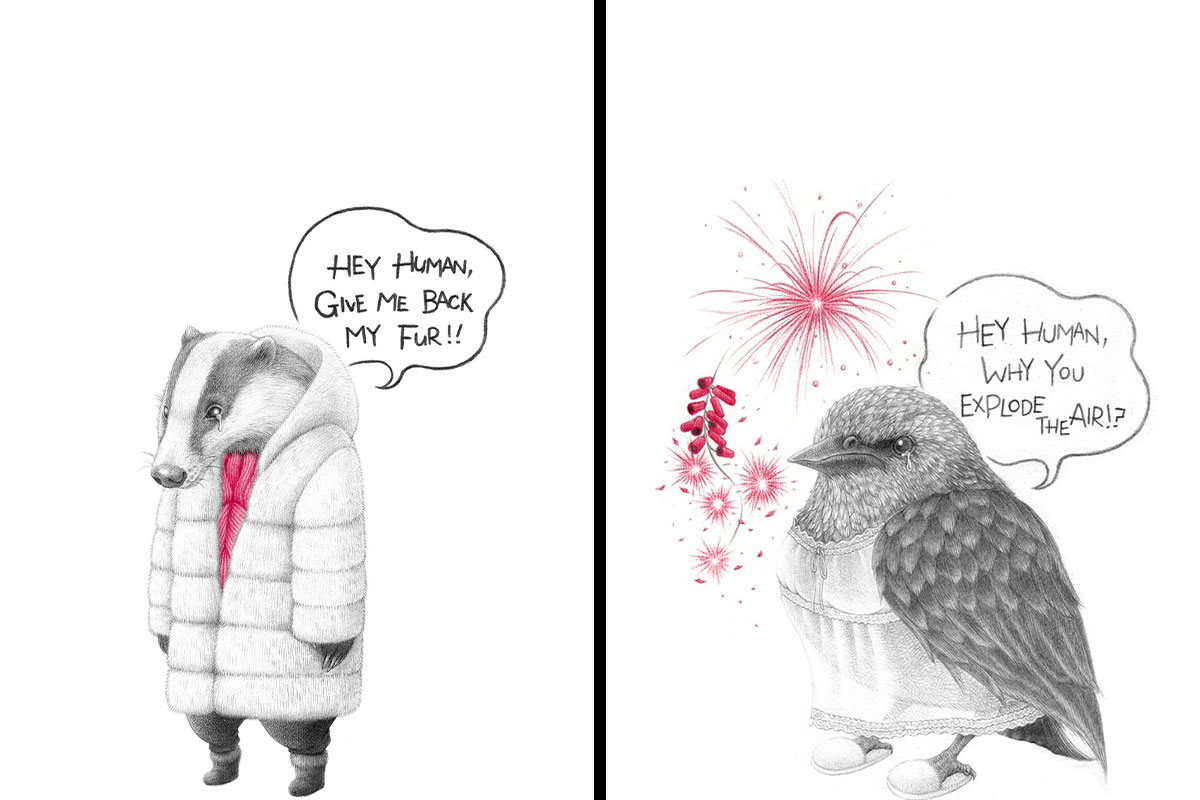 24 New Uncomfortable Illustrations This Artist Created About Animal ...