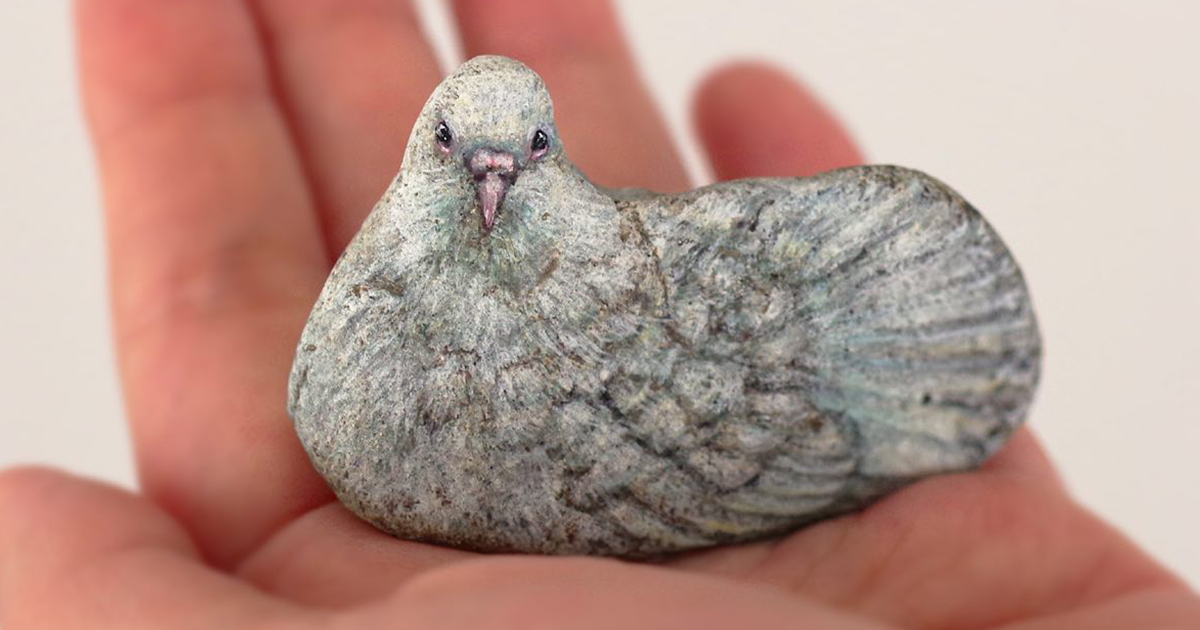 39 Animal Paintings On Natural Stones By Akie Nakata (New Pics) | Bored ...