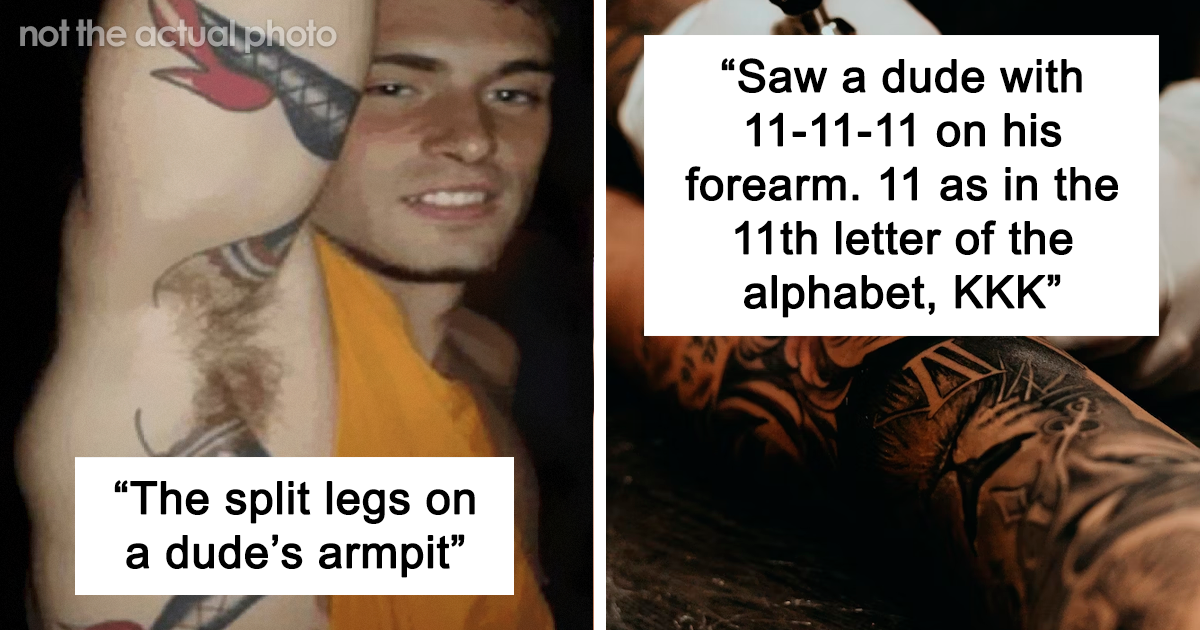 “He Was Proud Of It:” 30 Tattoos That Made These People Walk Away From A Person | Bored Panda