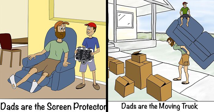 “Dads Are”: I Illustrate The Average Experience Of Being A Dad (35 Pics ...
