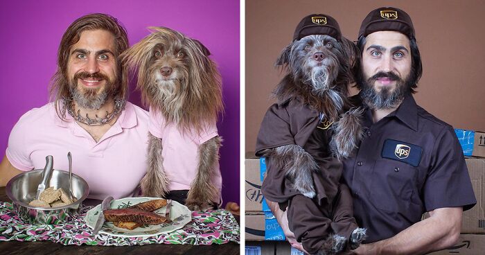 Human-Animal Doppelgangers: 30 Captivating Photographs Of A “Dog Dad ...