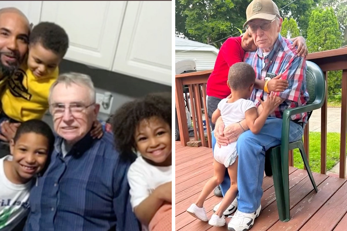 Family Of 7 Finds A Grandpa In Their 82 Y.O. Neighbor Living Next To ...