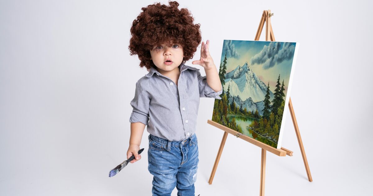 I Took Photos Of My Little Bob Ross | Bored Panda