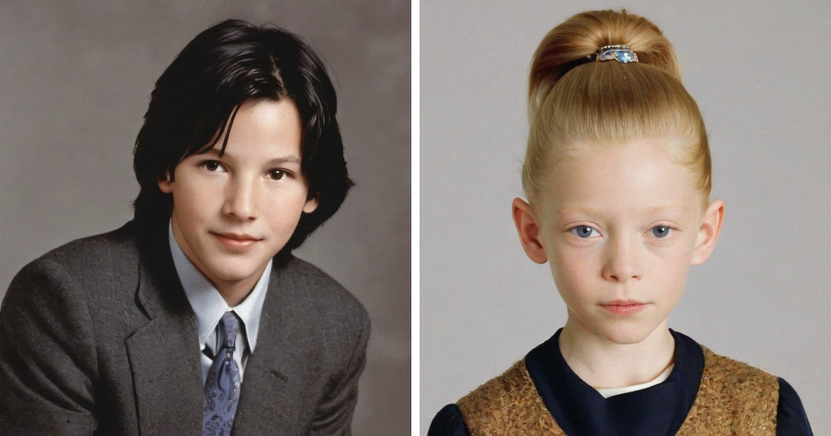 School Photos Of Celebrities Created With Ai (24 Pics) | Bored Panda