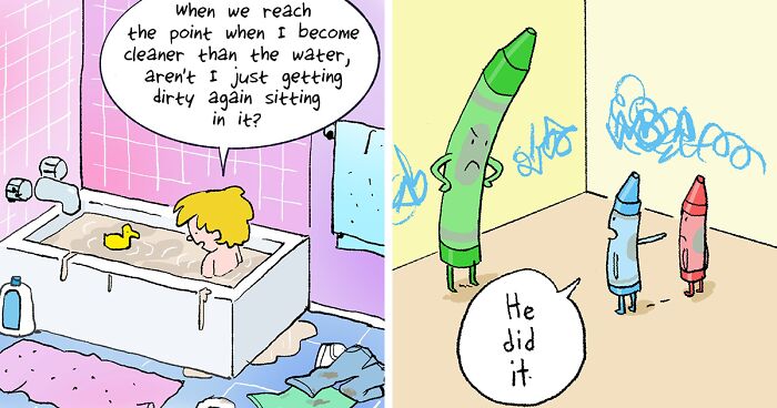 50 Comics That Feature Ironic Twists And Peculiar Humor By This Artist ...