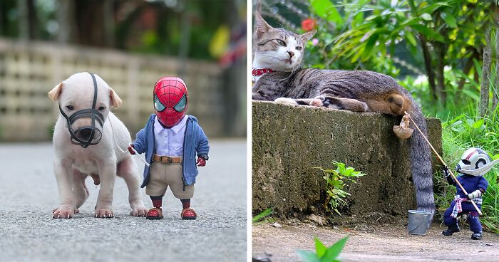 The Adventures Of Baby Spidey And His Cute Animal Pals: 30 New Photos ...