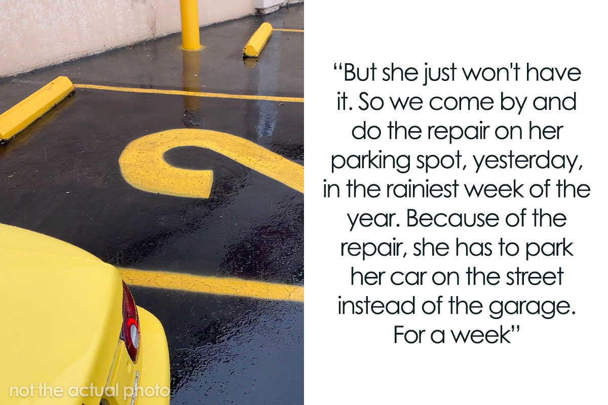 Karen Demands To Have The Crack In Her Parking Spot Filled Now The